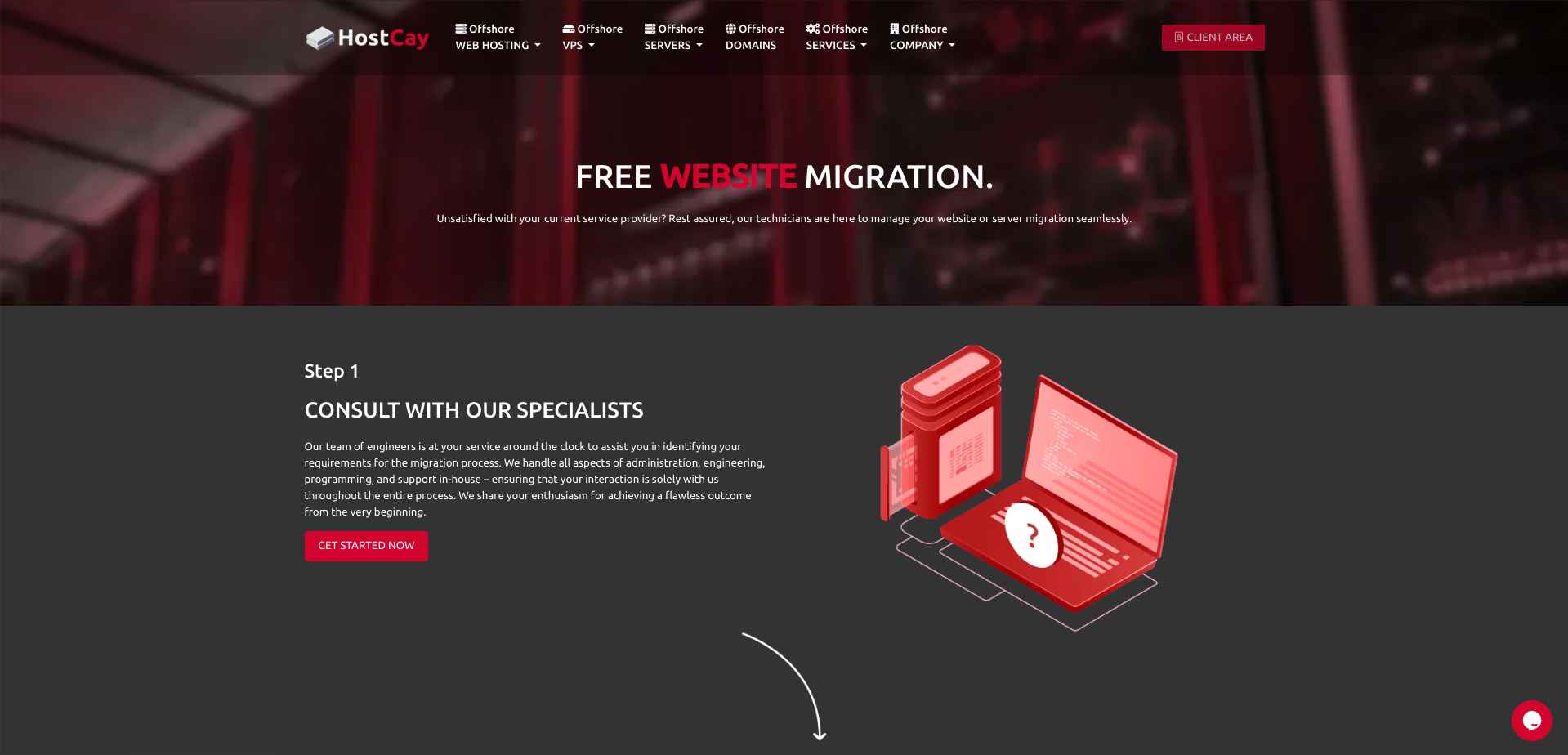 Get Free Website Migration with HOSTCAY