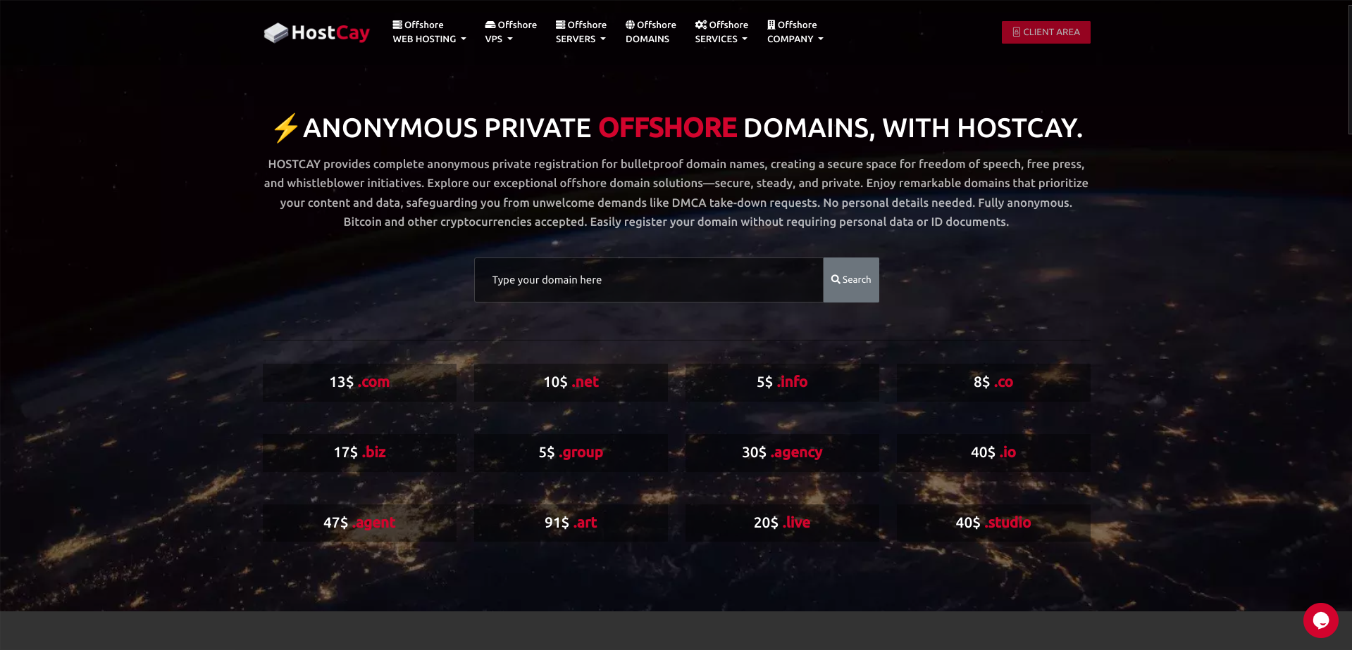 Offshore Domain Names - Privacy Domains